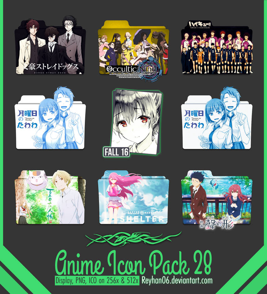 Anime Icon Pack 28 by Reyhan06 by Reyhan06 on DeviantArt