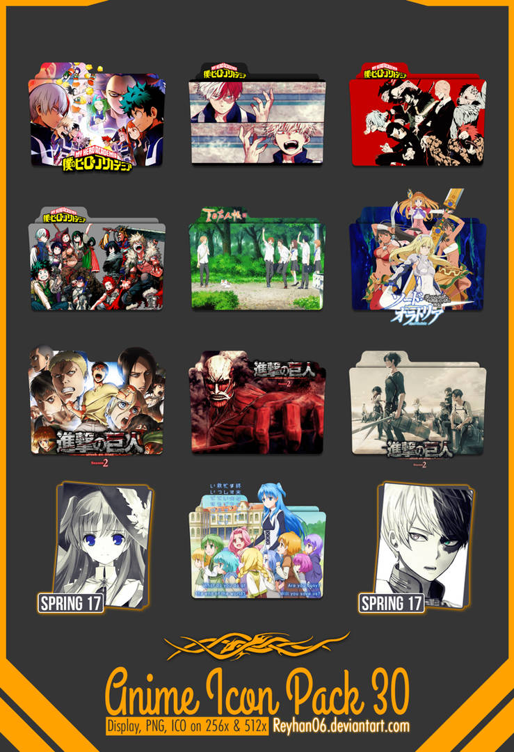 Anime Icon Pack 30 by Reyhan06 on DeviantArt
