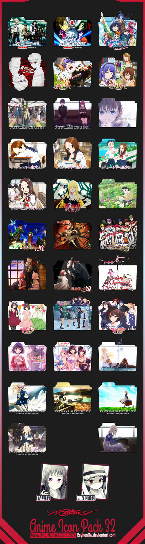 Anime Icon Pack 32 by Reyhan06 on DeviantArt