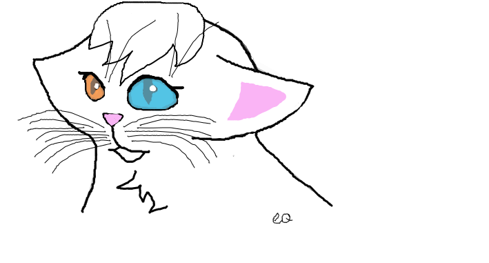 Heterochromia Cat by warriorsketchy on DeviantArt