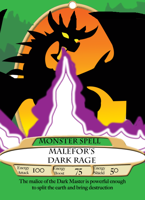 Malefor's Dark Rage Spell Card by Fictioncreatorartist on DeviantArt