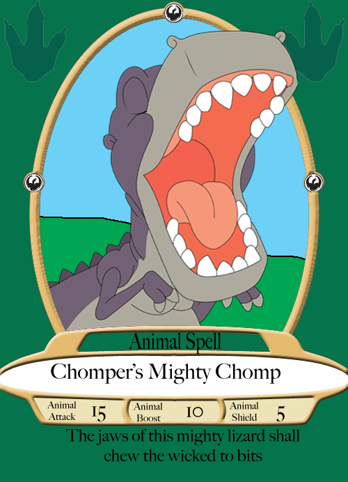 Chomper's Mighty Chomp Spell Card by Fictioncreatorartist on DeviantArt