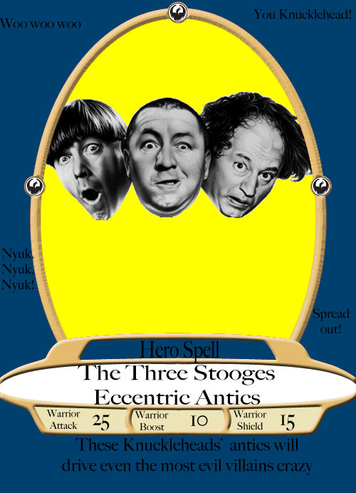 The Three Stooges Eccentric Antics Spell Card by Fictioncreatorartist ...