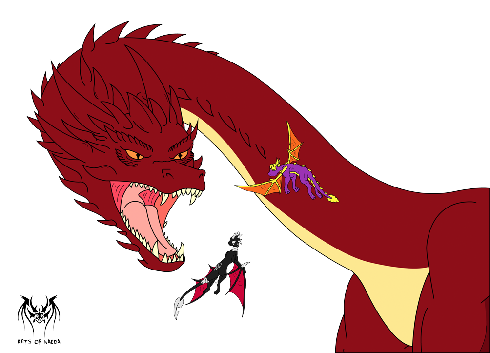Collab-Spyro and Cynder vs Smaug by Fictioncreatorartist on DeviantArt