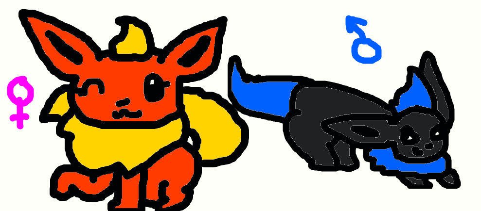 flareon gender diffrence by FatVaporeon10 on DeviantArt