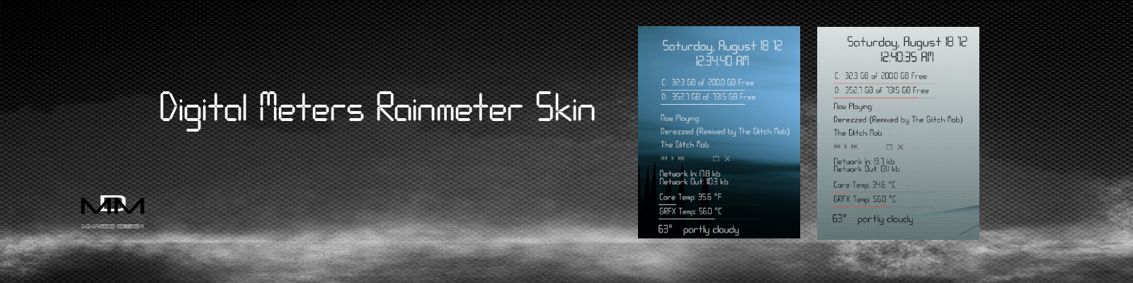 Digital Meters Rainmeter Skin by Mmagoo on DeviantArt