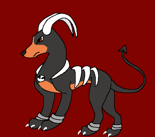 Pokemon : Houndoom by MagicKittyAJ on DeviantArt