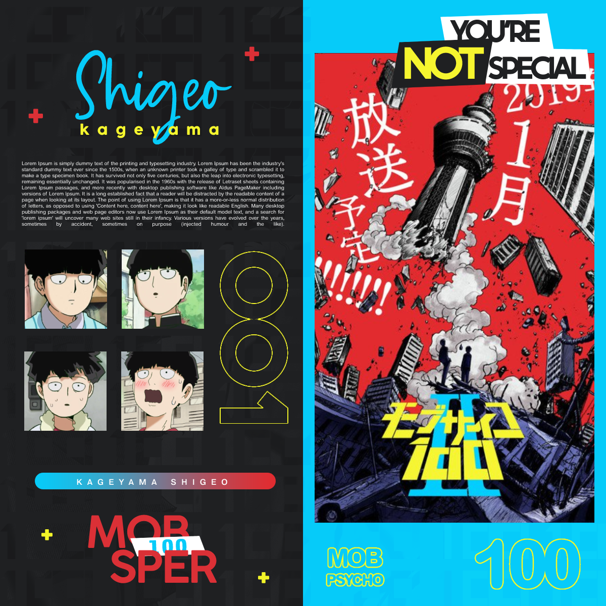 MOB PSYCHO 100 | Template #017 by Iunmin on DeviantArt