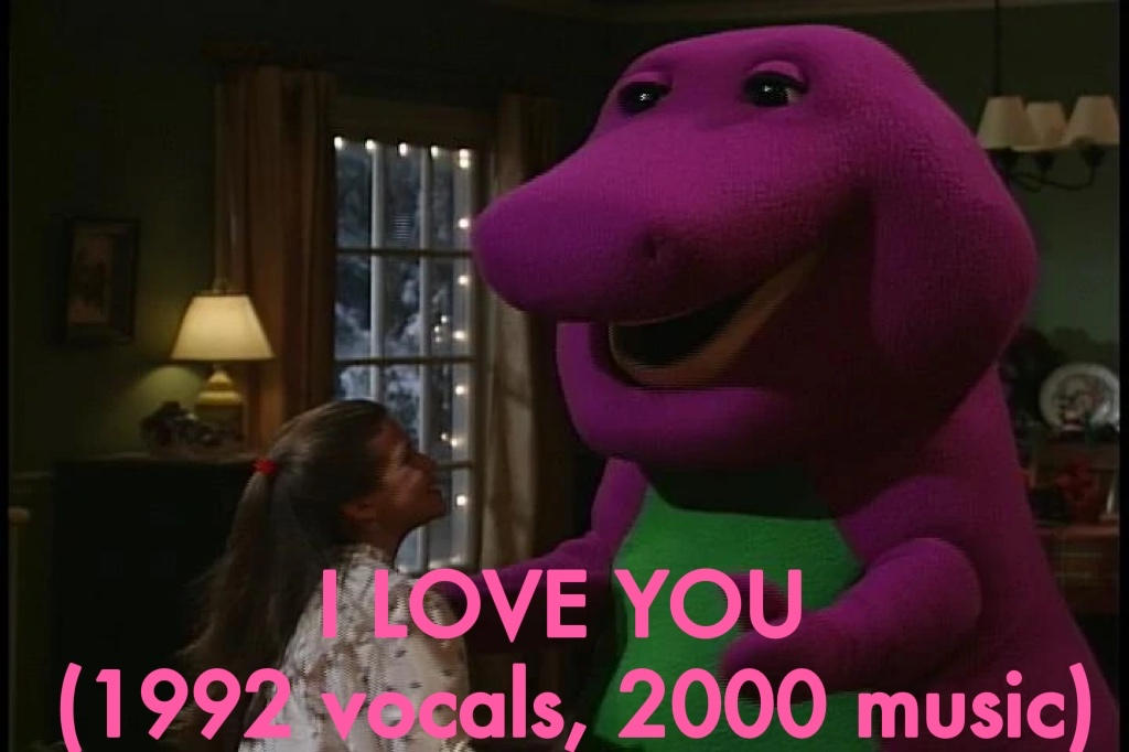barney bear singing i love you