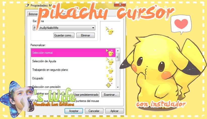 Pikachu Cursor by NiallsWife on DeviantArt
