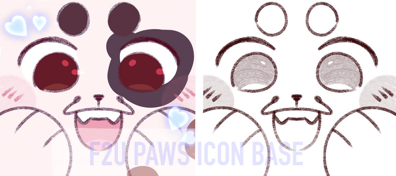 f2u paws icon base by stxrbeans on DeviantArt