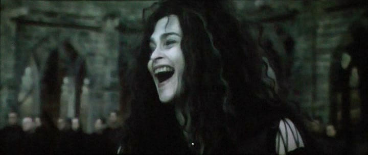 Bellatrix Lestrange laughs by Phebe76 on DeviantArt