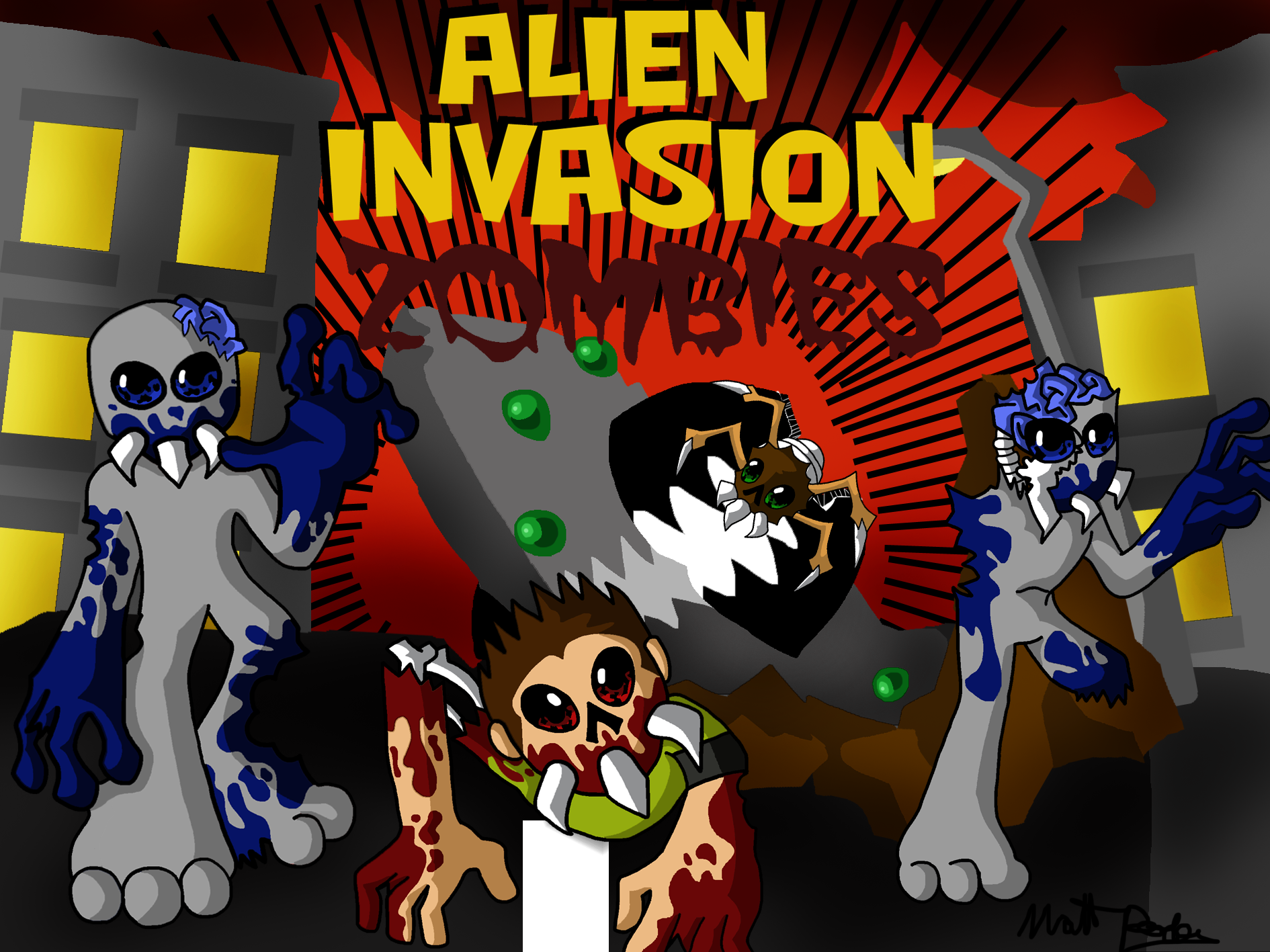 Alien Invasion Zombies by Wantedhadoken01 on DeviantArt
