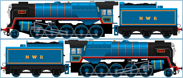 David the Big blue express engine by miguelsilva12 on DeviantArt