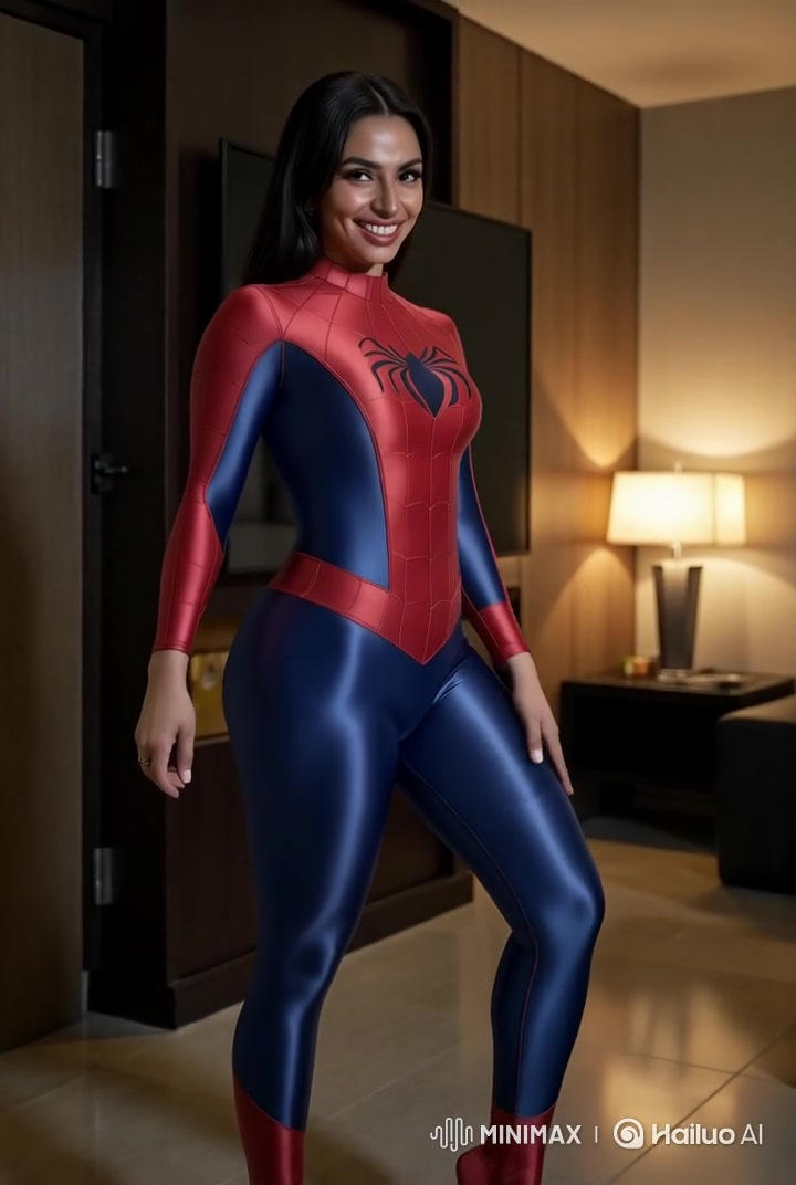 Spidergirl in sexy pose by SpandexCostume on DeviantArt