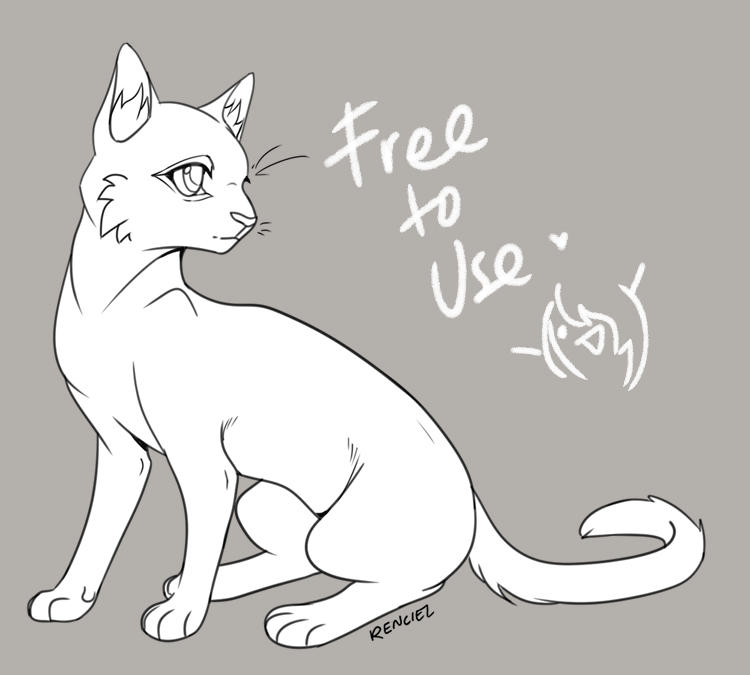 Free to Use - Cat Base by Renciel on DeviantArt