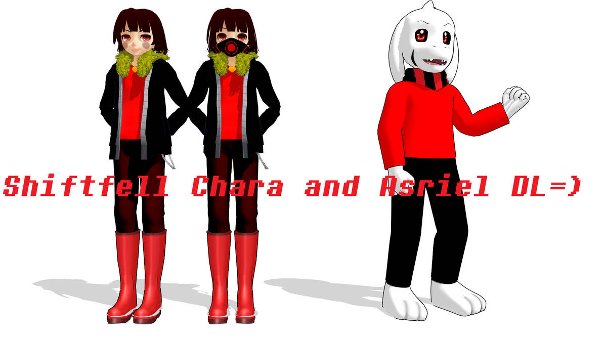 Shiftfell Asriel and Chara dl! (v2) by Linklecreusois on DeviantArt