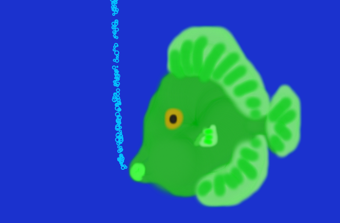 Little Green Fish by GiganMillniumFan on DeviantArt