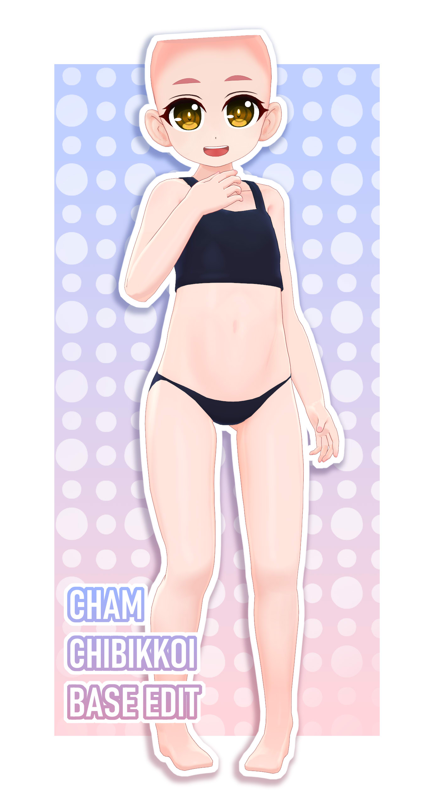 [MMD] Cham Chibikkoi Base + Download by MonoCereal on DeviantArt