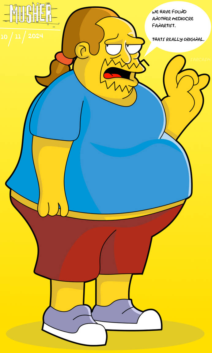 Jeff Albertson (The Comic Book Guy) by musher-30 on DeviantArt