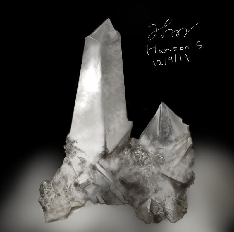 Realistic Crystal Drawing by Hansgator on DeviantArt