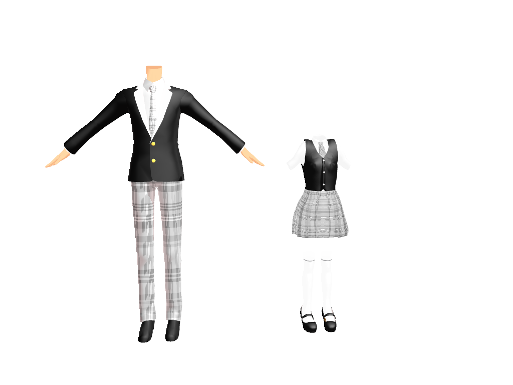 MMD-PMD-High uniforms -DL- by Voca-Chan on DeviantArt