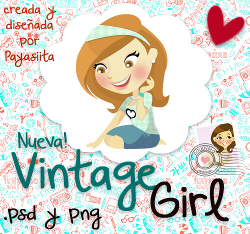 PSD. Vintage Girl by Payasiita on DeviantArt