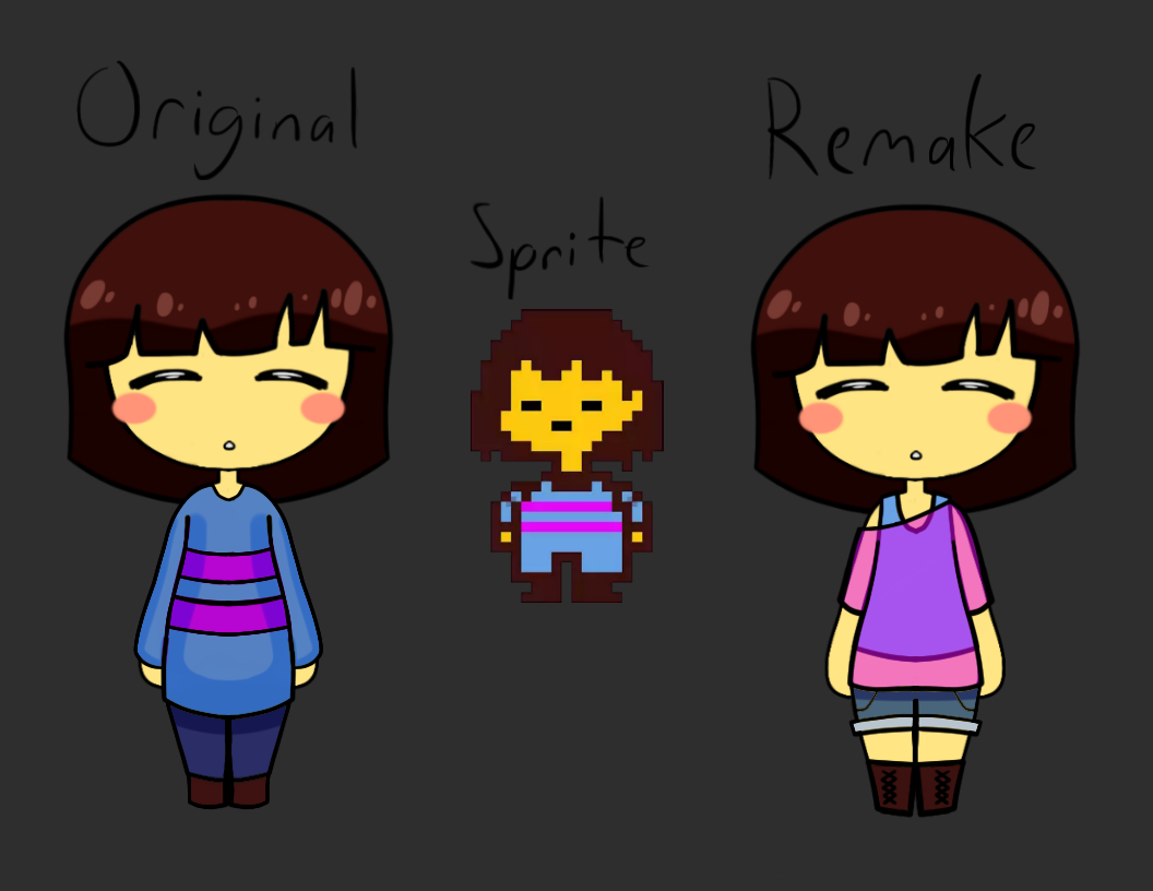 Undertale - Frisk Outfit Remake by Spookyartnness on DeviantArt