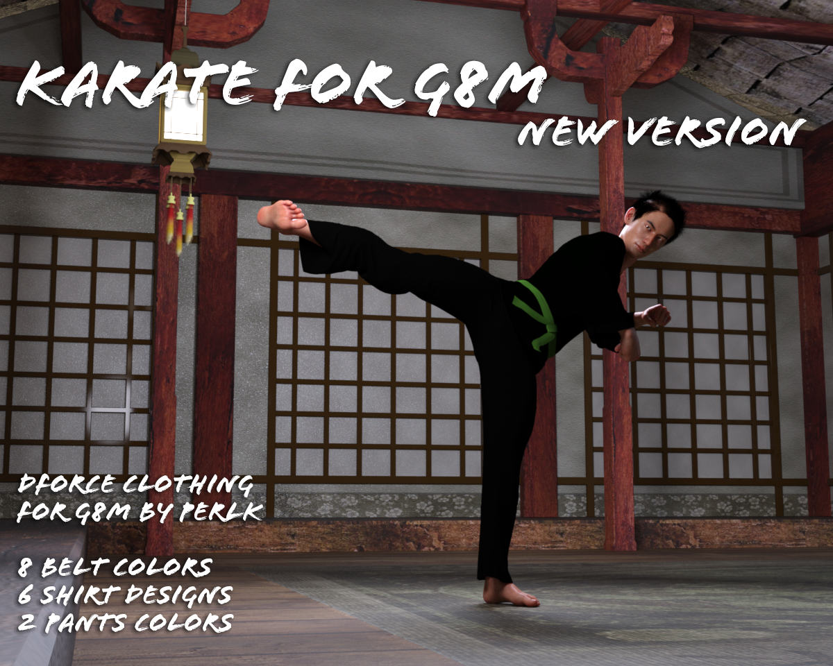 Karate for Genesis 8 Male - new version! by perlk on DeviantArt