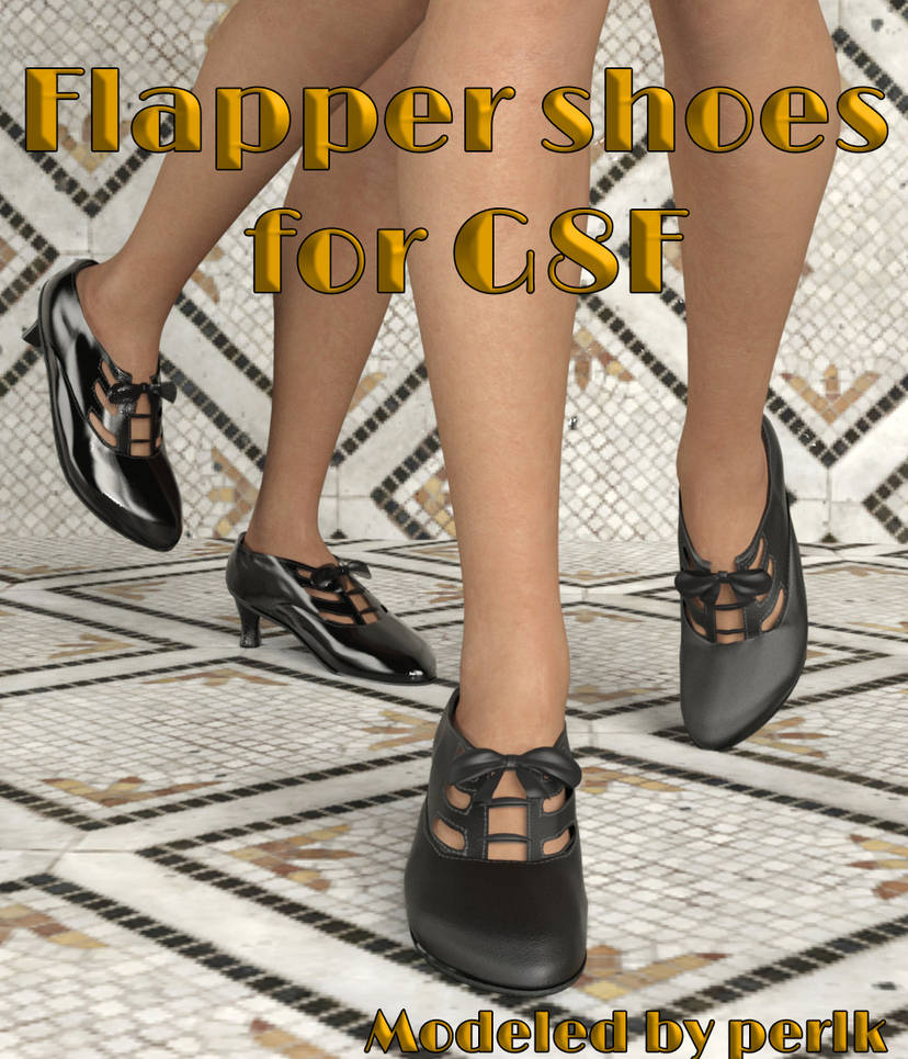 Flapper shoes for G8F by perlk on DeviantArt