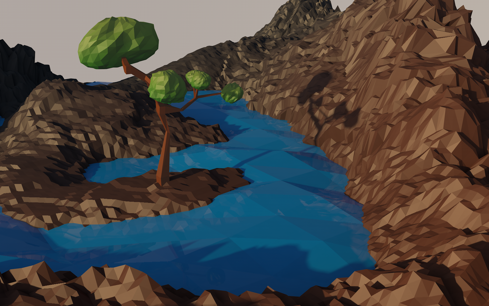 LowPoly Landscape 1 by FellborN on DeviantArt