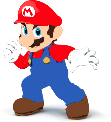 2D SSB4 Mario Artwork by MarioVsSonicFan on DeviantArt