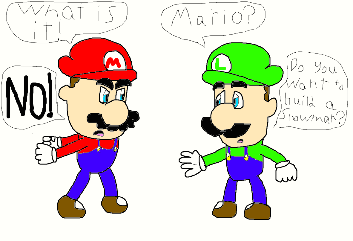 SMG4: Luigi Wants To Build A Snowman Clip: NO! by MarioVsSonicFan on ...