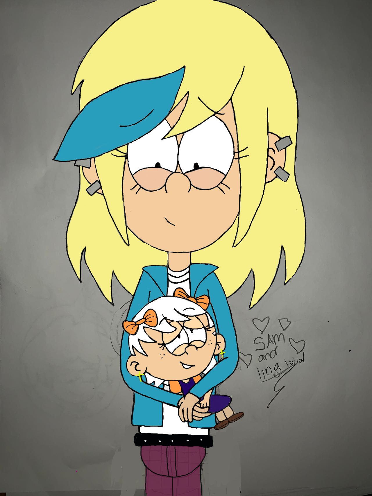 Sam and born lina loud full color version by lincolndudes123 on DeviantArt