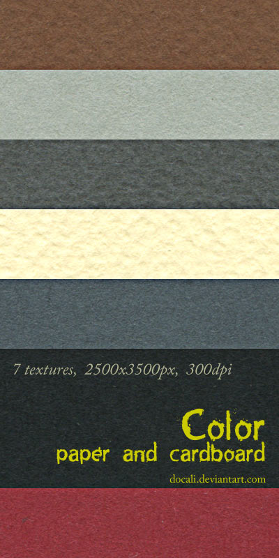 Color Paper + Cardboard Pack01 by Docali on DeviantArt