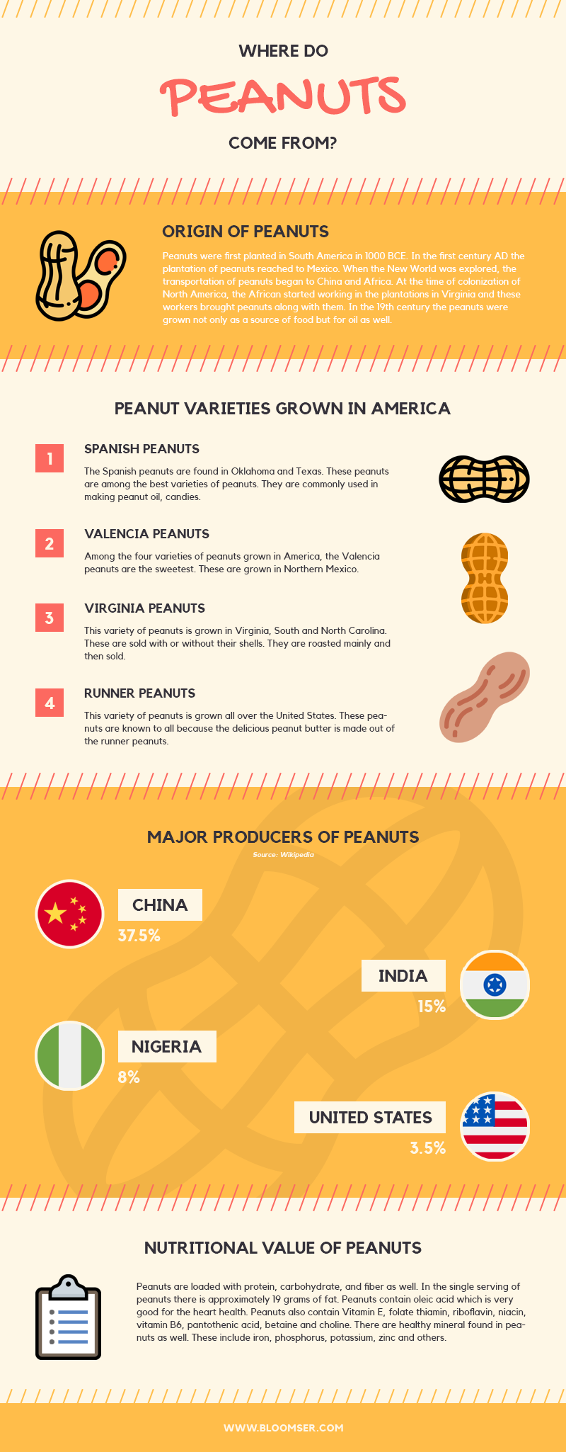 Infographic - Where do peanuts come from by bdezine on DeviantArt