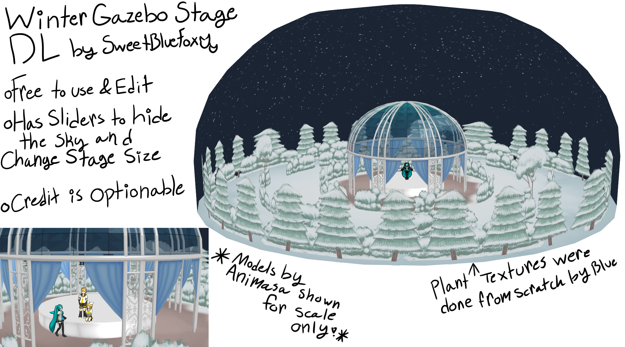 MMD Winter Gazebo Stage DL by Tabby-Tim on DeviantArt