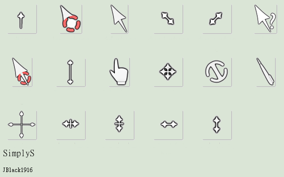 SimplyS : Cursor Pack by JBlack1916 on DeviantArt