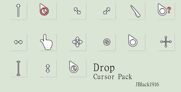 Drop: Cursor Pack by JBlack1916 on DeviantArt