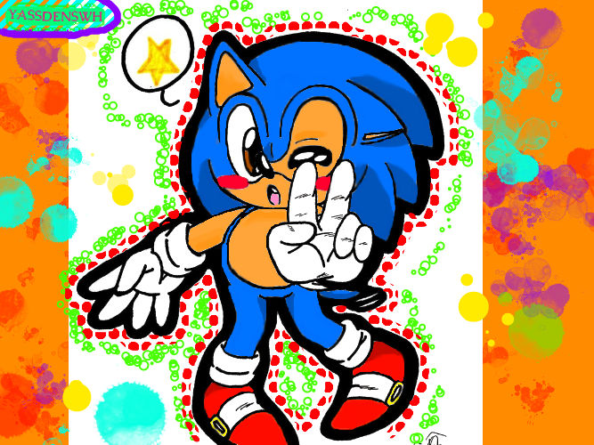 classic sonic is kinda trippy by YASSDENSWH on DeviantArt