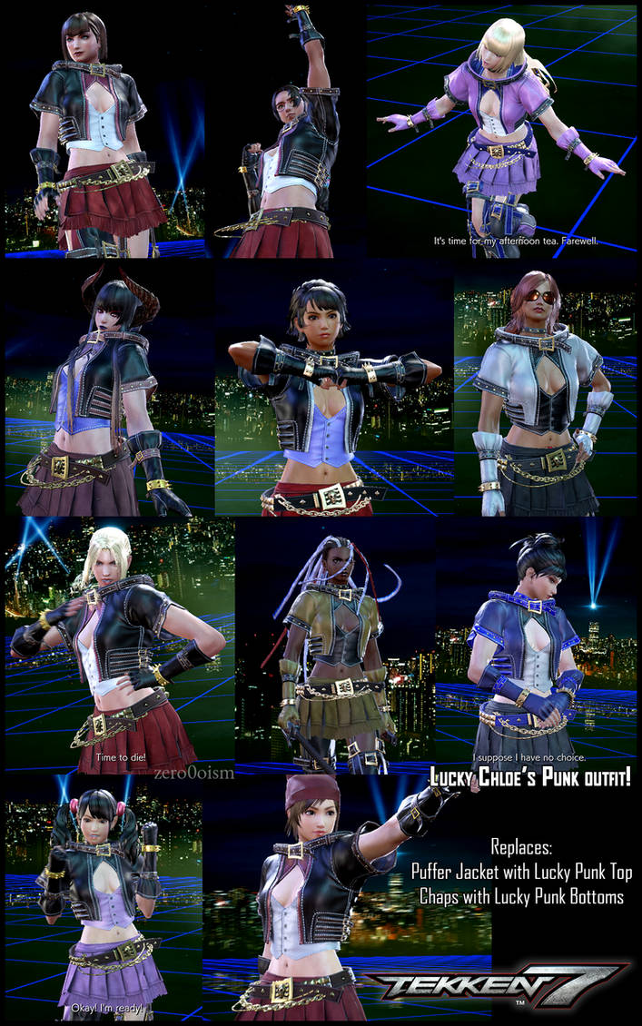 T7 Mod: Lucky Chloe's Punk Outfit for All Females by zero0oism on ...