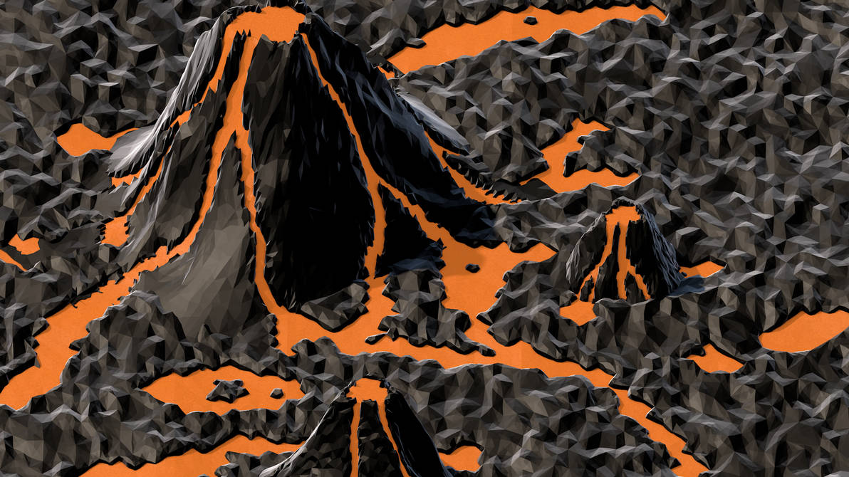 low Poly Volcanoes by Konglobemeralt on DeviantArt