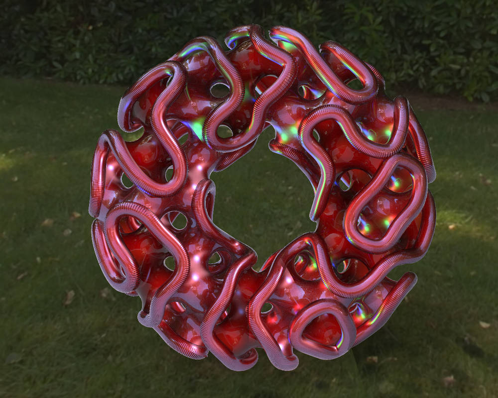 Toroidal gyroid by Molifous on DeviantArt