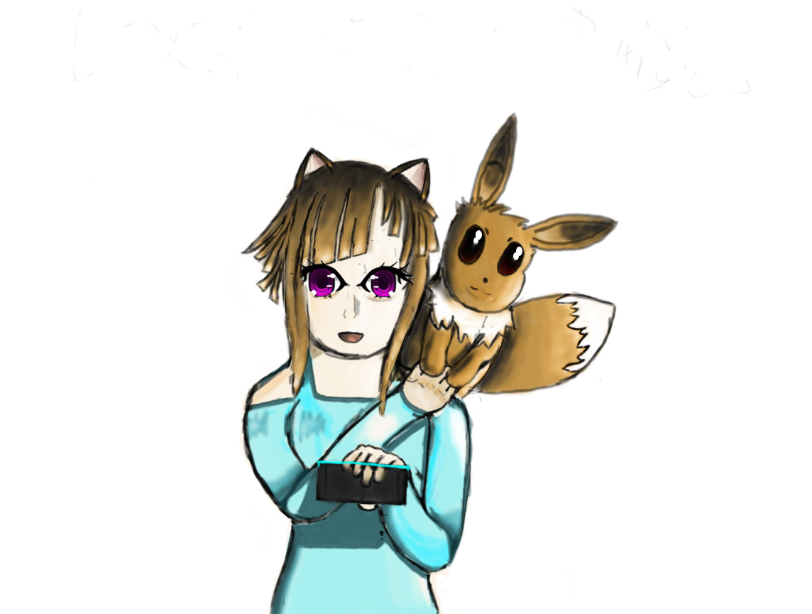 Eevee and Girl by YeeMugii on DeviantArt