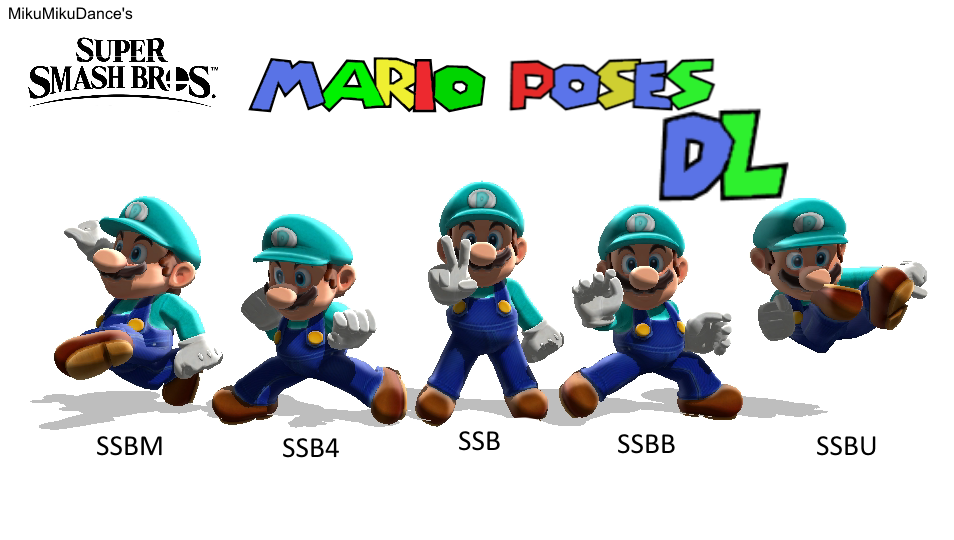 (MMD Poses) Mario SSB's Poses DL by DenisFazbearArtist on DeviantArt