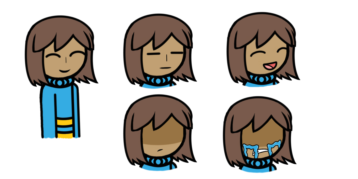 Frisk Chat faces by PokeDigit626 on DeviantArt