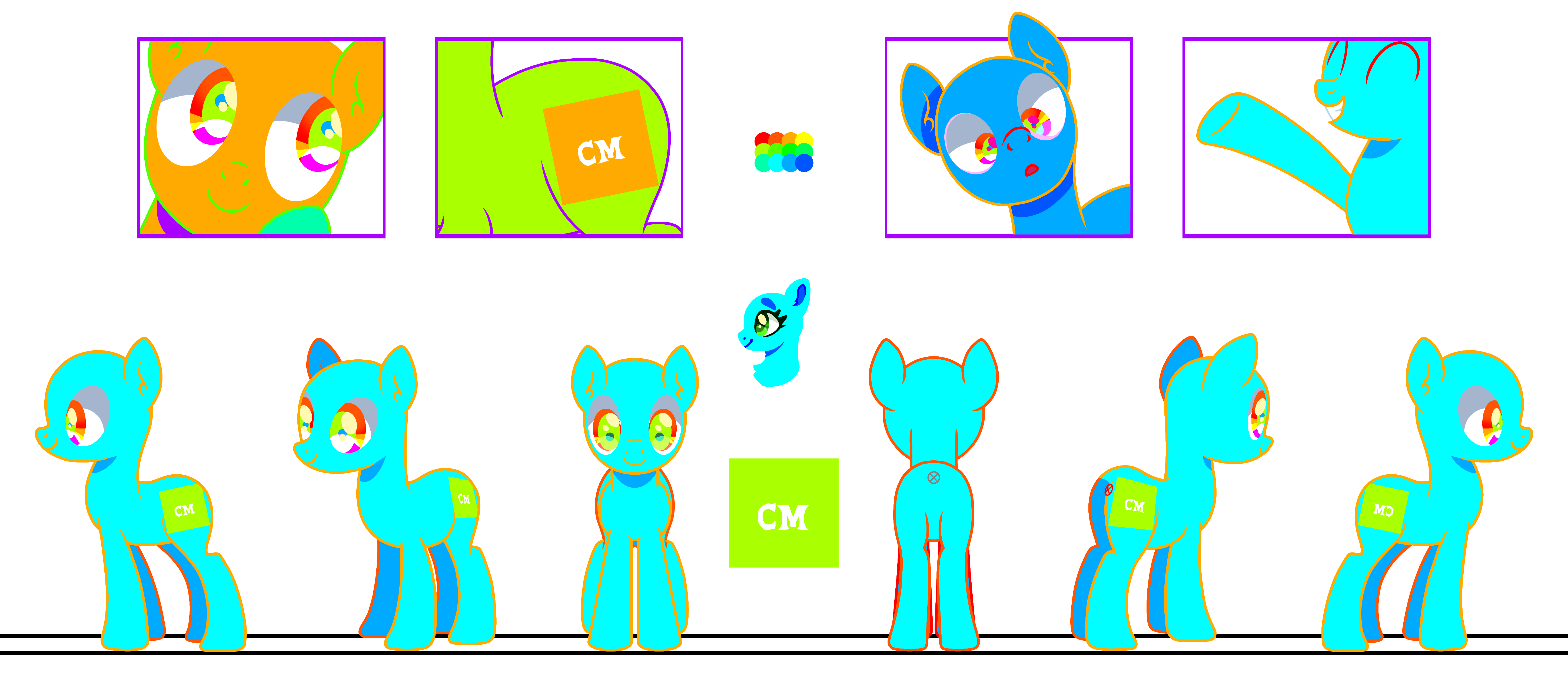 Pony Template 1 by stringcheeessse on DeviantArt