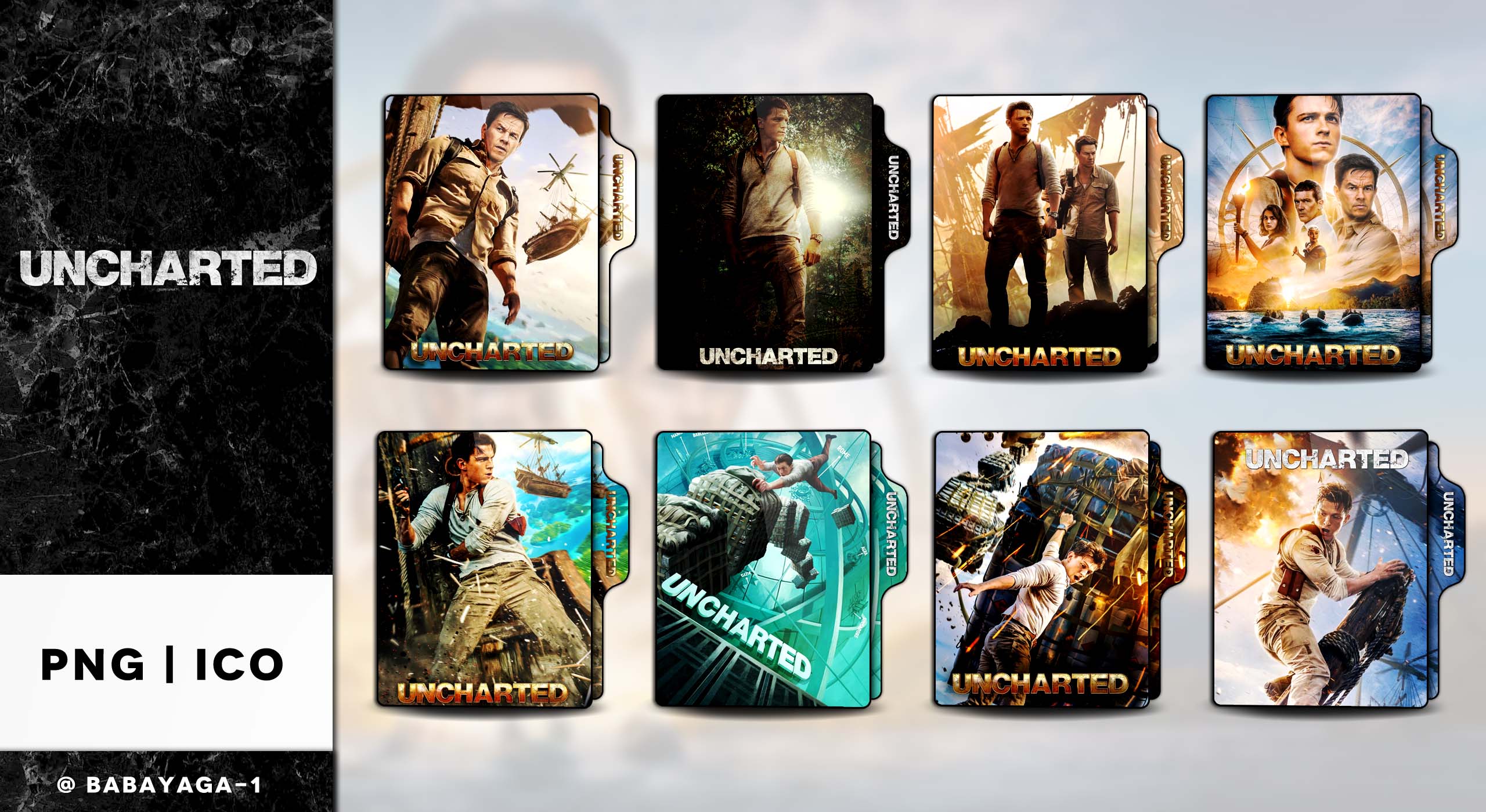 Uncharted 2022 Movie Folder Icon by BabaYaga-1 on DeviantArt