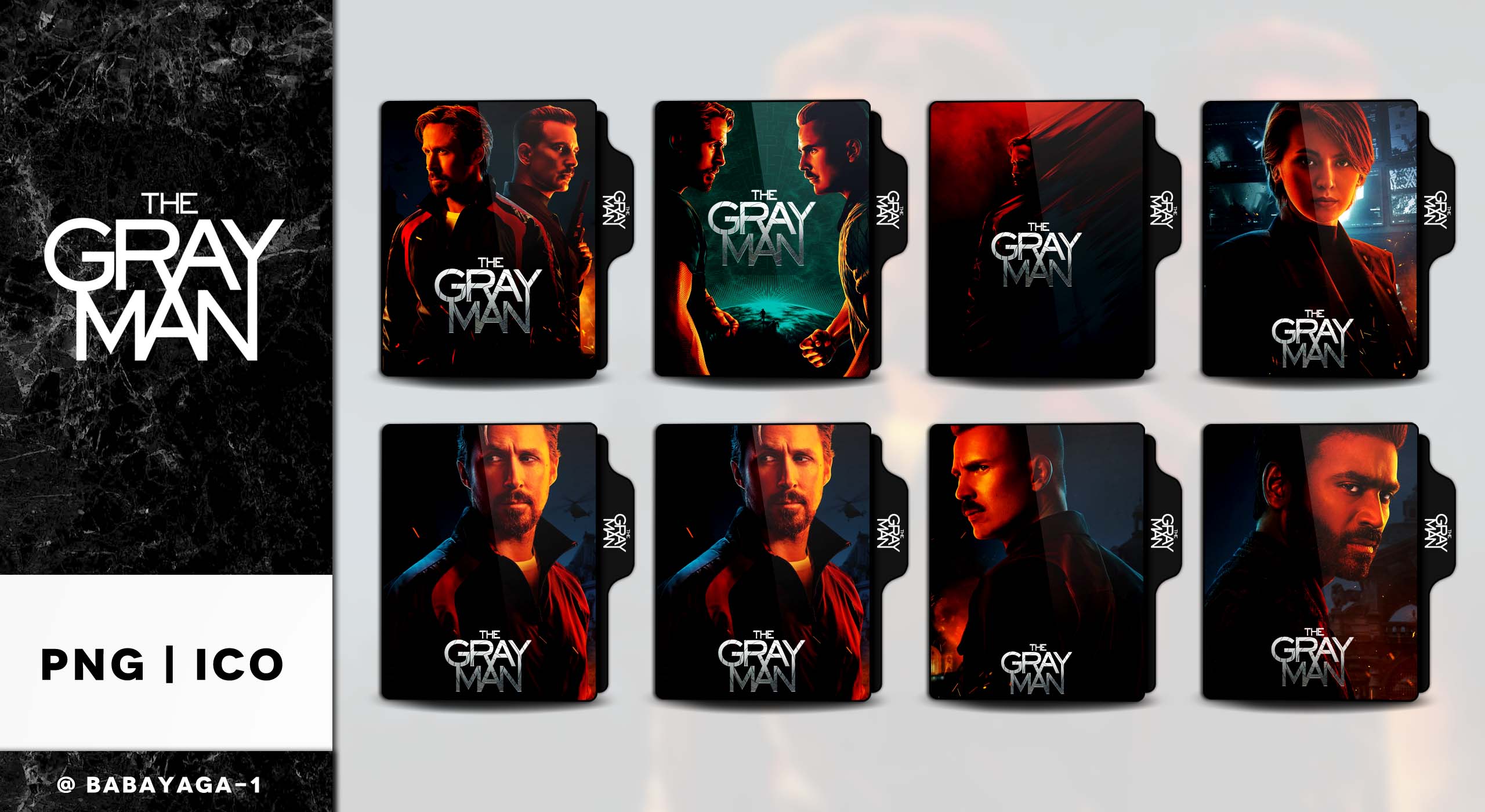 The Grey Man 2022 Folder Icon by BabaYaga-1 on DeviantArt