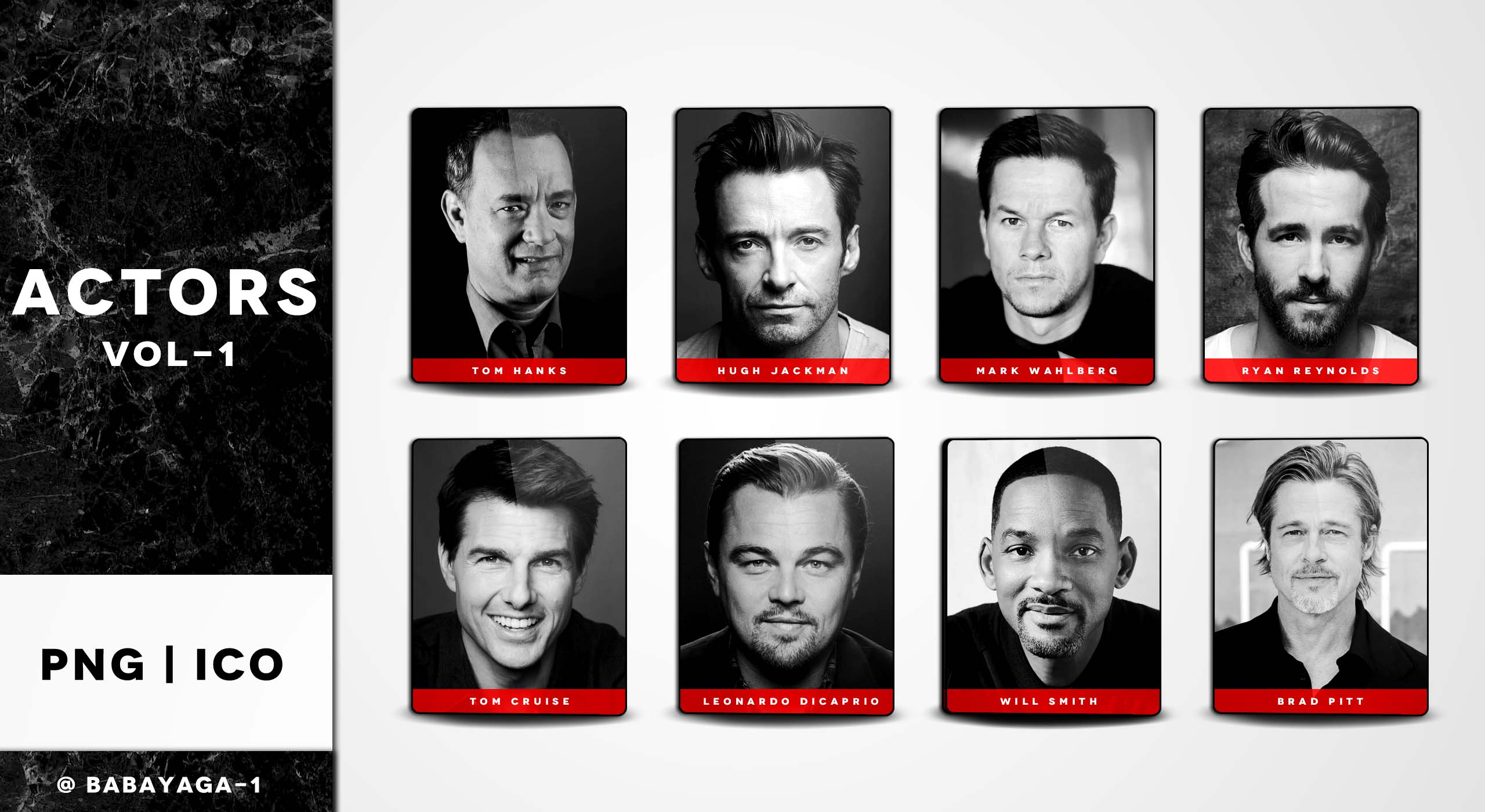 Hollywood Actors Folder Icon Vol-1 by BabaYaga-1 on DeviantArt